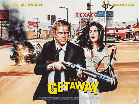 The Getaway 1972 Quad Poster Print 30x40 Ali Mcgraw Steve Mcqueen Free