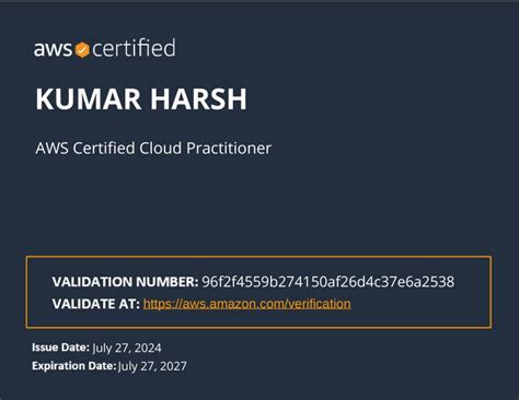 Kumar Harsh On Linkedin Aws Cloudpractitioner Certification