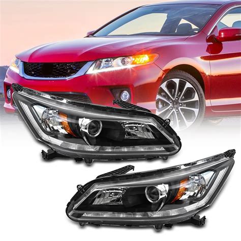 Headlight Assembly Compatible With 2013 2015 Honda Accord 4 Door Sedan