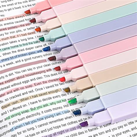 Svalor Pastel Highlighter Pen Pack Of 12 Pastel Assorted Colours