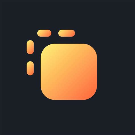 Dissolve Orange Solid Gradient Ui Icon For Dark Theme Editing