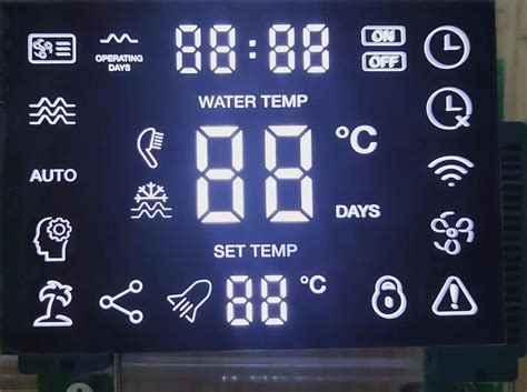 Customized Segment LED Display Mono White Color Panel Meter Industrial Quality Customized