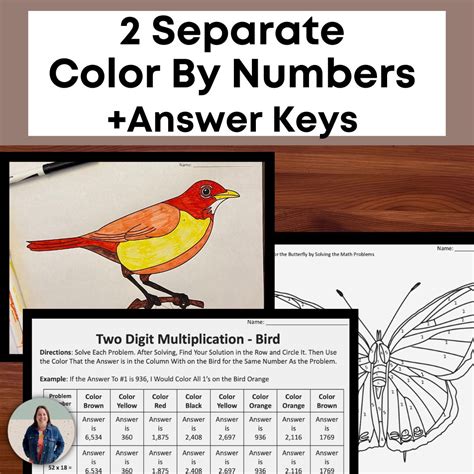 Digit By Digit Multiplication Color By Number Math Activities Classful