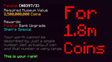 How To Get Max Museum Value For 18m Coins Hypixel Skyblock Patched