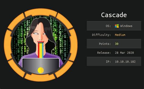 hackthebox cascade writeup by t3chnocat r netsec