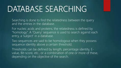 Database Searching Pptx