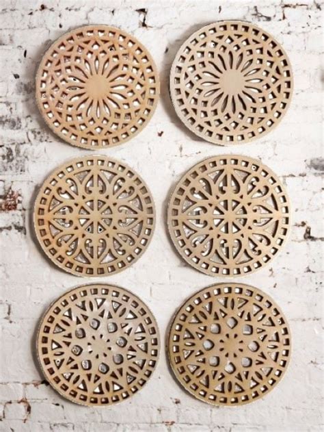 CNC DXF Files Wooden Coasters CNC Files Free Free Vector