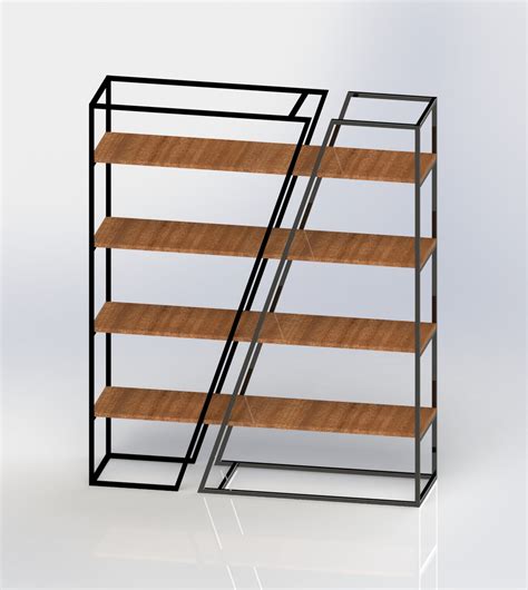 Купити Стелаж металевий у стилі ЛОФТ 4 полиці острівний світло коричневий ціна 6050 грн Prom