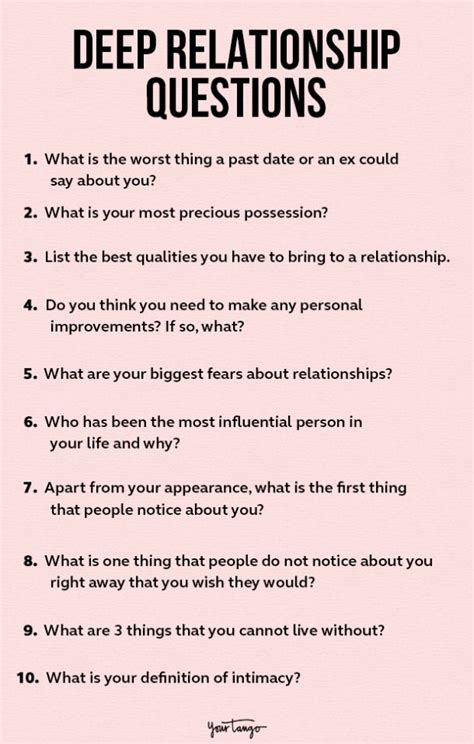 deep relationship questions relationship psychology relationship