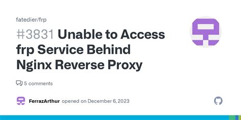 Unable To Access Frp Service Behind Nginx Reverse Proxy · Issue 3831
