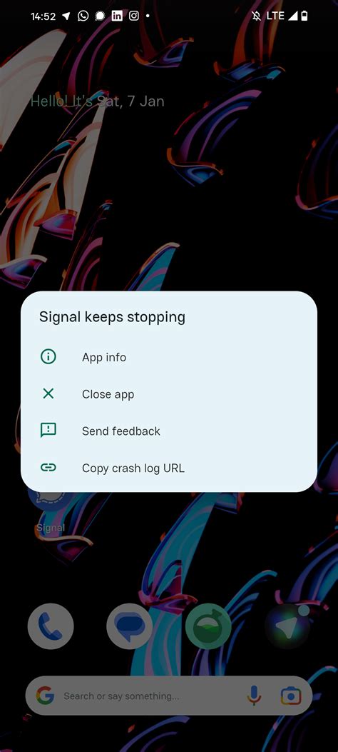 App Crashes Upon Open Issue Signalapp Signal Android GitHub