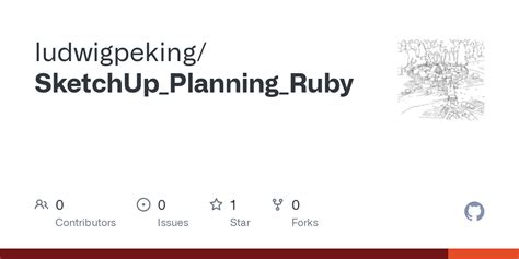 GitHub Ludwigpeking SketchUp Planning Ruby