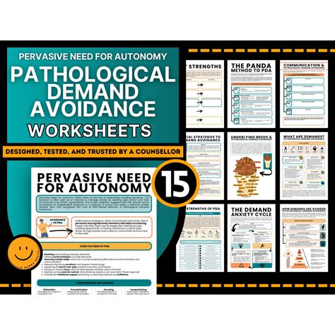 pathological demand avoidance worksheets pda pervasive need autonomy