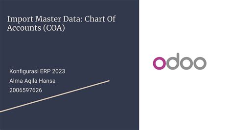 [odoo 16] import master data chart of accounts coa by alma aqila