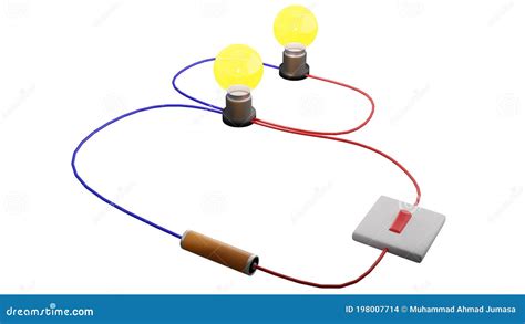 Parallel Circuit With 3 Bulbs And 3 Switches Vector Illustration 234936758