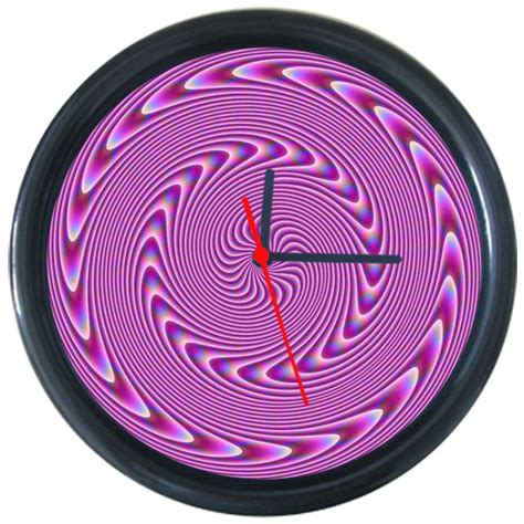 295025 Purple Rotate Circle 3d Optical Illusions Psychedelic 3d Wall Clock Home Decor Etsy