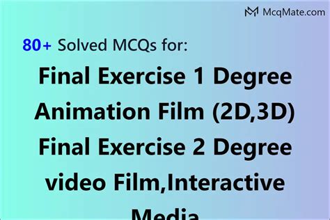80 Final Exercise 1 Degree Animation Film 2d3d Final Exercise 2
