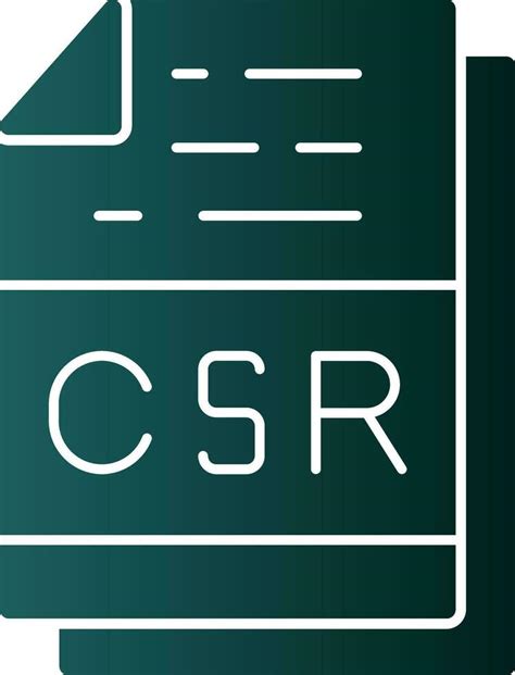 CSR File Format Vector Icon Design Vector Art At Vecteezy