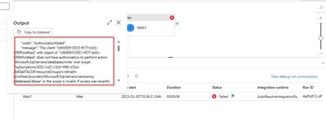 Azure Data Factory Scale Elasticpool With Web Activity Stack Overflow