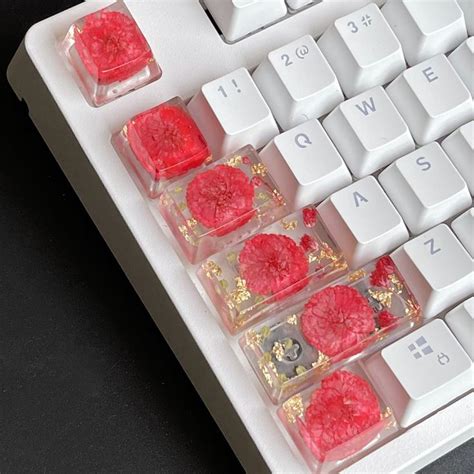 Rose Keycap Pink Keycap Esc Keycap Wasd Keycap Cute Keycap Arrow