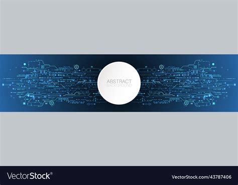Abstract Technology Circuit Board Communication Vector Image