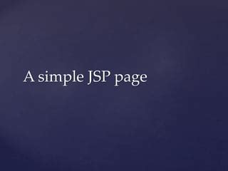 JSP Custom Tags PPT