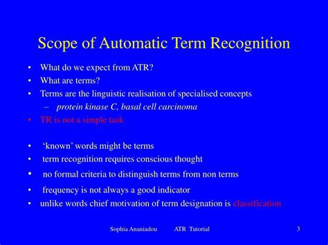 Ppt Understanding Automatic Term Recognition Scope Patterns And