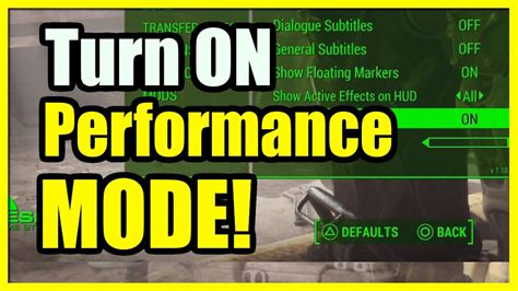 How To Turn ON Performance MODE On PS5 For Fallout 4 Boost To 60fps YouTube
