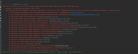 Crash Viewbindingepoxymodelwithholder Createnewholder Parameter Parent Is Null Issue