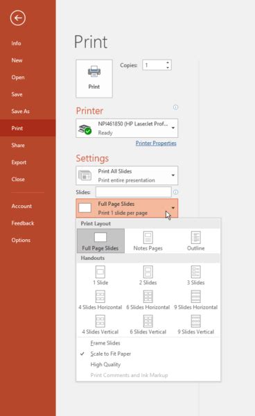 How To Print Handouts In PowerPoint To Leave Behind As A Reminder Of Your Presentaiton