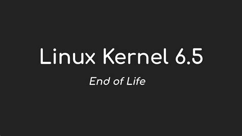 Linux Kernel 6 5 Eol Transition To 6 6 Lts Serverhost