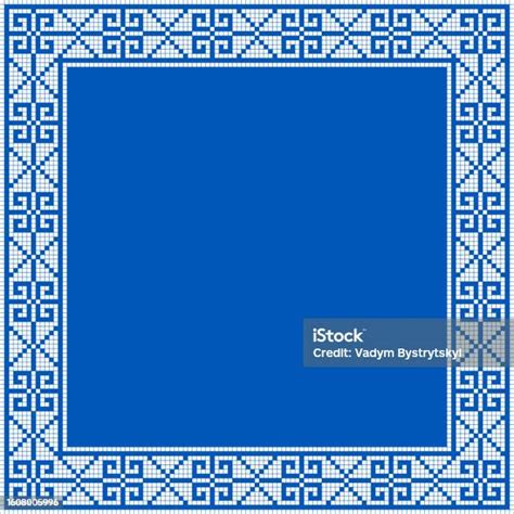 민족 스타일 정체성 Vyshyvanka 인쇄 의류 웹 사이트 배너에 대한 자수로 우크라이나 장식의 벡터 그림 배경 텍스트에 대한 프레임 공예 제품에 대한 스톡 벡터 아트 및