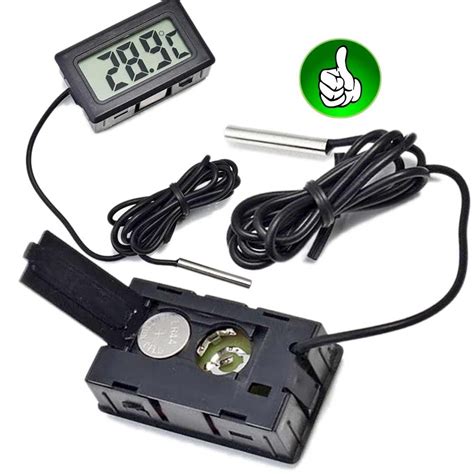 Termometer Digital Digital Thermometer Waterproof Anti Air Probe Alat Ukur Suhu Panas LCD 3