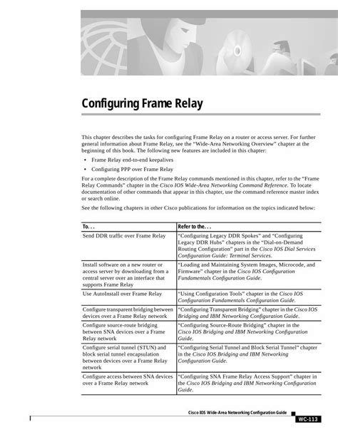 Pdf Configuring Frame Relay The Cisco Learning Network Cisco