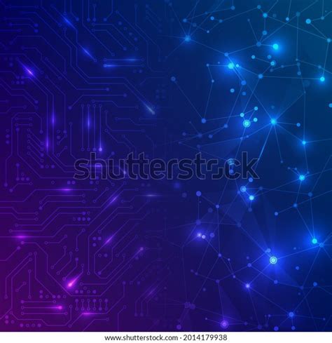 Futuristic Circuit Board Electronic Motherboard Abstract Stock Vector Royalty Free