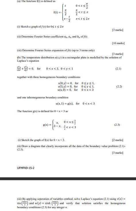 Solved A The Function F T Is Defined As T F T Chegg Com