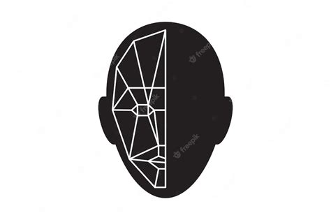 인식 아이콘 식별 시스템은 확인 및 식별을 위한 보안 디지털 스캐너를 인식합니다 프리미엄 벡터