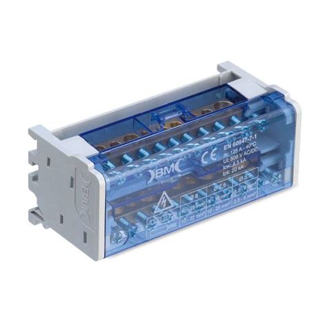 Bm Modular Double Pole Terminal Block 2p 100a 7 Connections 500v Qm210007c