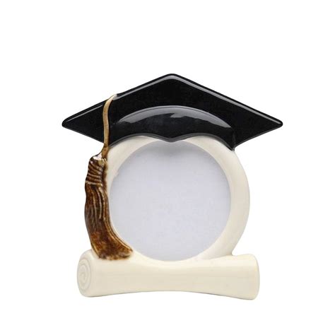 Graduation Cap Ceramic Photo Frame By Cosmos Ts The Black Art Depot