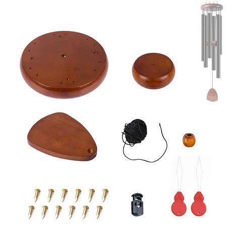 Wind Chime Parts Replacement 20 Pcs Wood Wind Chime