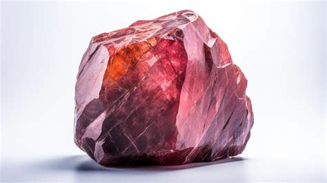 Roca De Cuarcita Ai Generativa Aislada En El Fondo Blanco Foto Premium