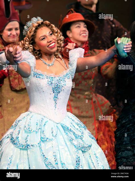 Actor Brittney Johnson Appears On Stage During The Curtain Call After