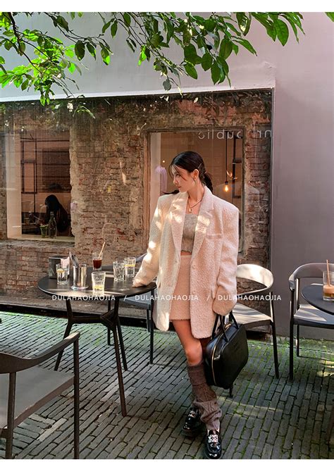 울자켓 화이트 스커트 투피스 핸드메이드 여성 정장 세트 예복