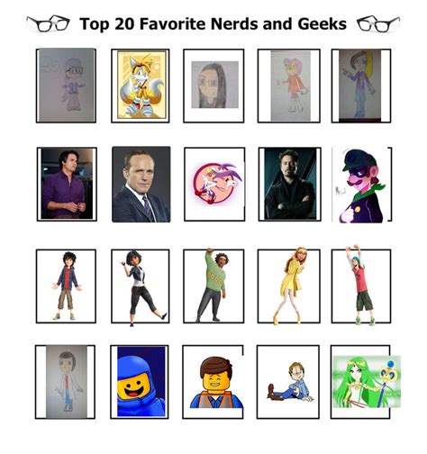 My Top 20 Nerds And Geeks By Annonmyous On Deviantart
