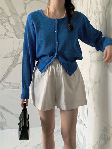 오알로 프리티영띵 머랭 코튼 반바지 부 밴딩 팬츠