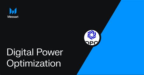 What Is Digital Power Optimization Messari