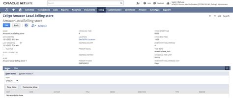 Sync Netsuite Celigo Amazon Local Selling Store To Amazon Supply Source Using A Custom Template