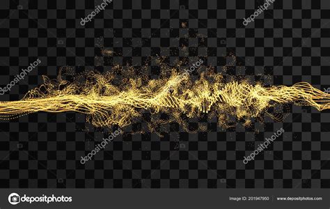 Array Dynamic Particles Wavy Background Composition Motion Effect