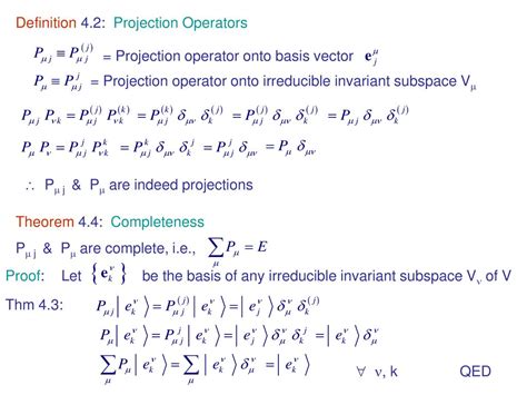 4 General Properties Of Irreducible Vectors And Operators Ppt Download