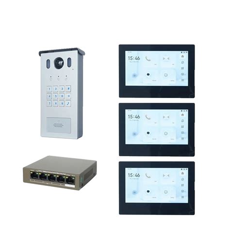 Ip Video Intercom Kit Multi Monitor Support Bidirectional Communication 1db Surface 3 Screen